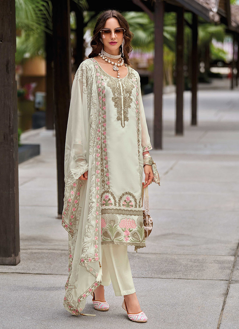 White Salwar Kameez: Latest White Salwar Kameez Designs Online