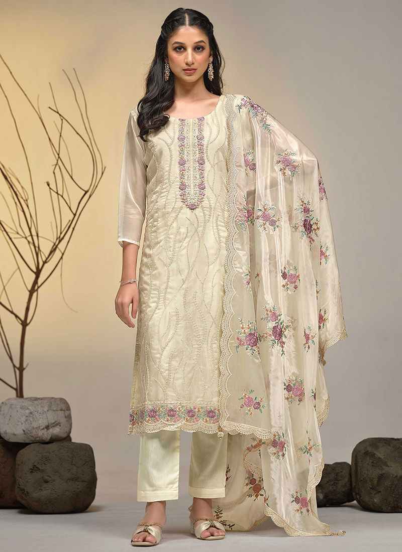 White Salwar Kameez: Latest White Salwar Kameez Designs Online