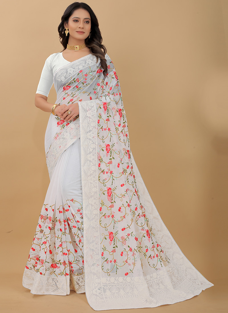 White Sarees: Buy Latest White Sarees Online Shopping