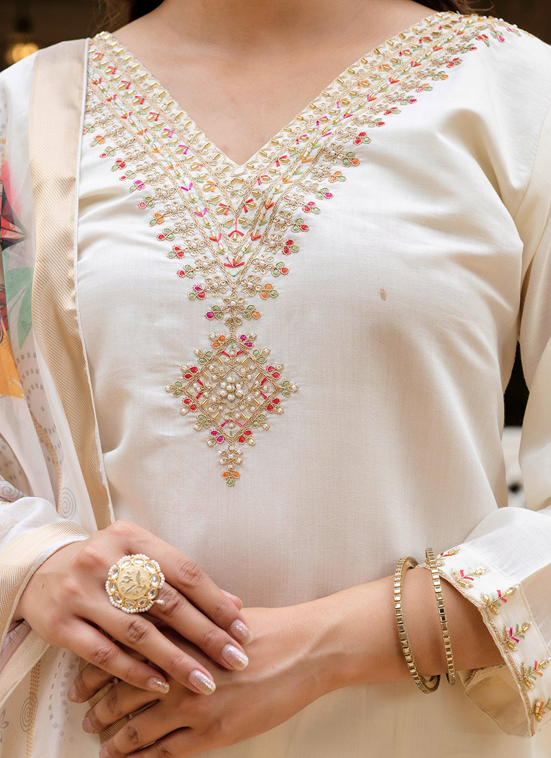 Shop Latest White Salwar Kameez Designs Online At Cbazaar