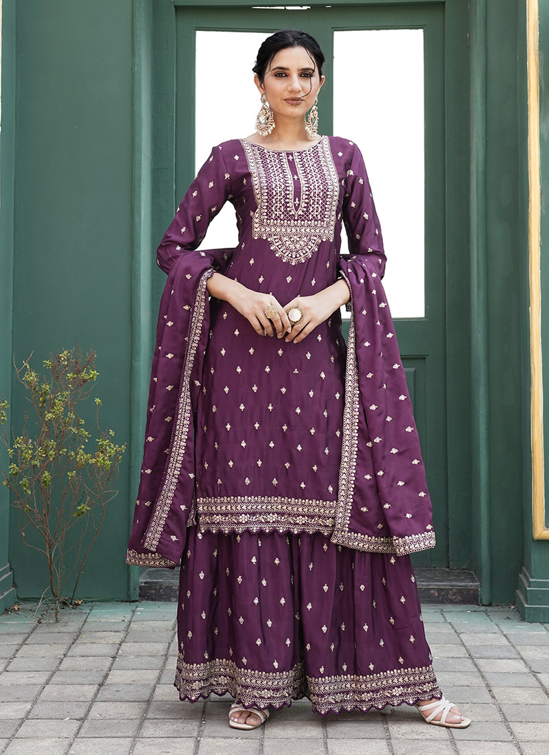 Latest Sharara Suits Designs For Women