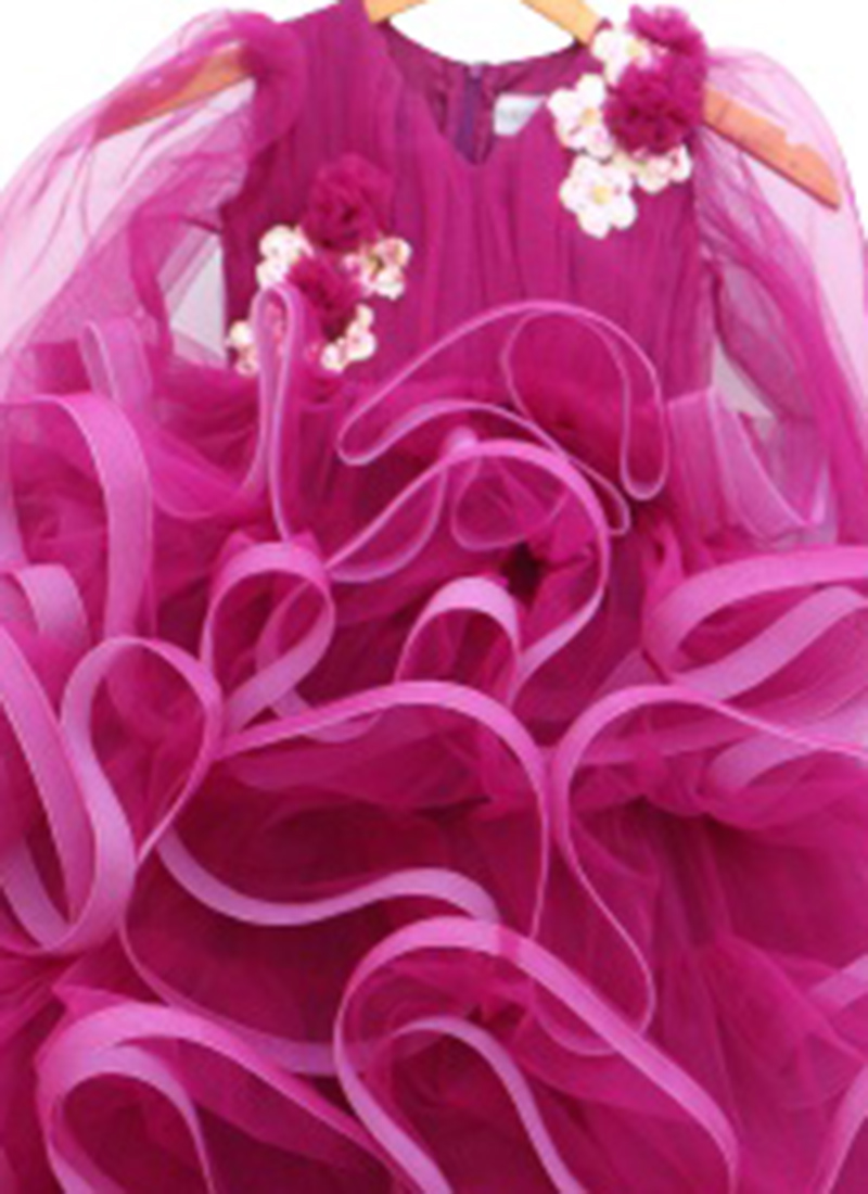 Buy Wine Net Gown Online at Best Price | Cbazaar