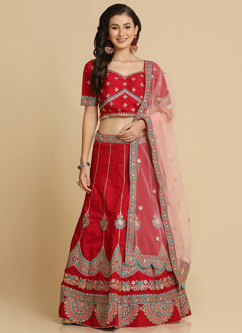 Shop Latest Maroon Lehengas For Women Attractive Outfits