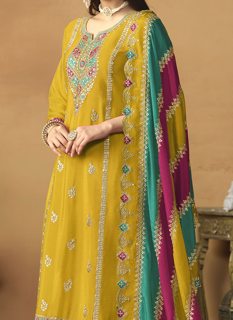 Buy Yellow Salwar Kameez | Latest Yellow Salwar Kameez Designs