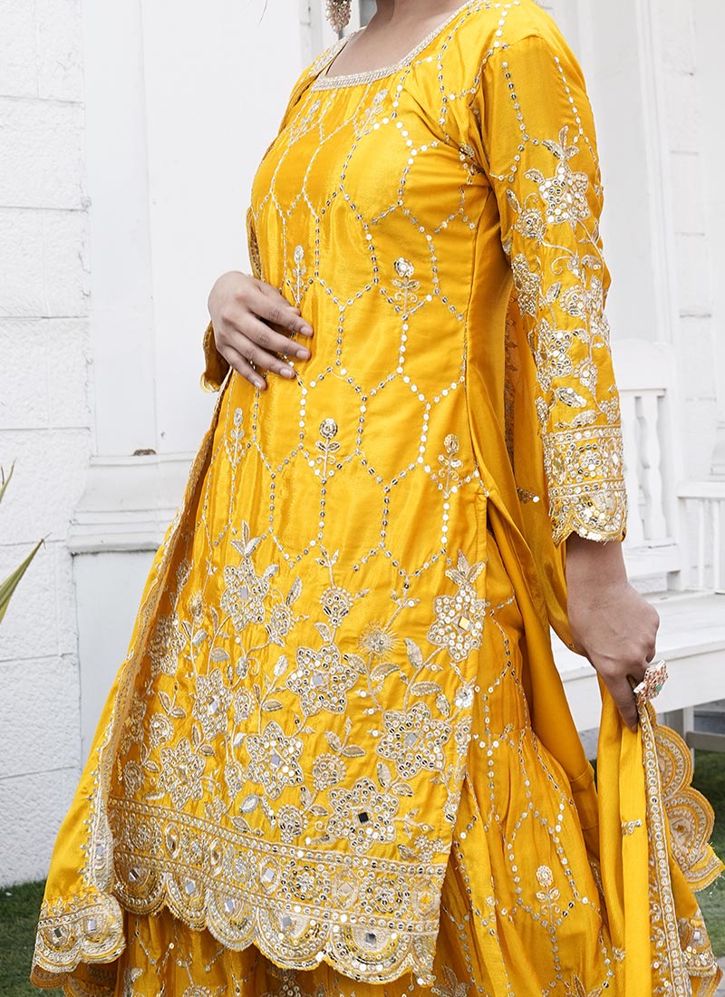 Latest Designer Sharara Suits Online Collection -Cbazaar