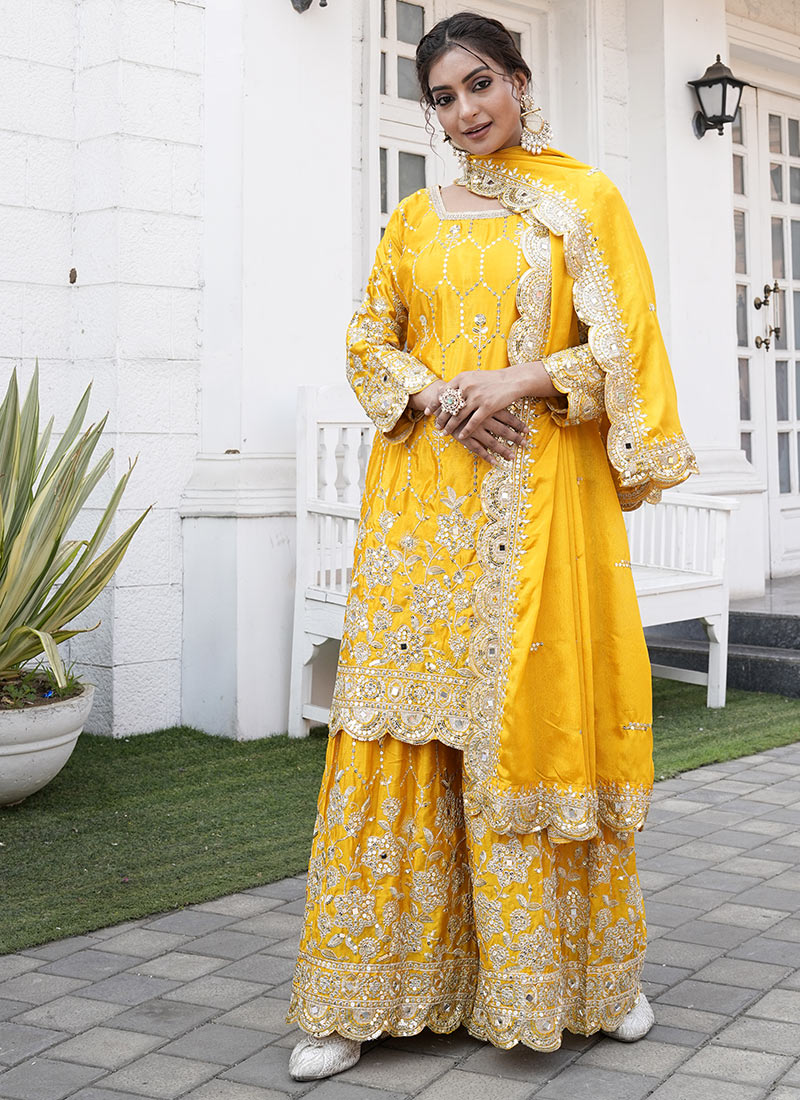 Latest Designer Sharara Suits Online Collection -Cbazaar