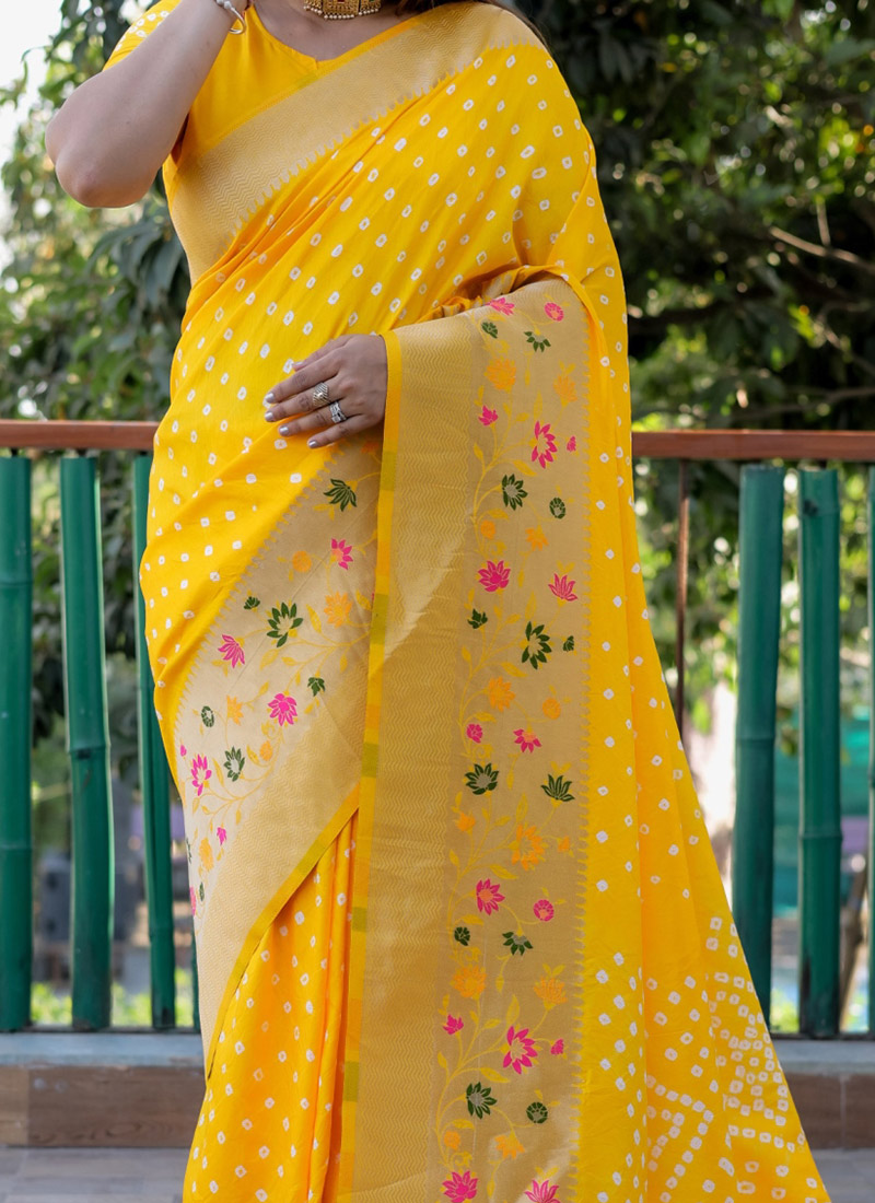Shop Yellow Sarees Online | Purchase Yellow Sarees Online