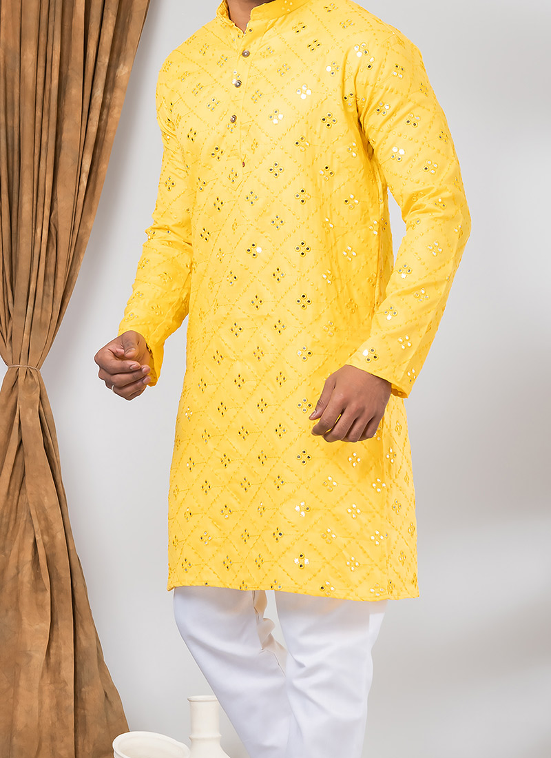 Buy Designer Kurta Pajamas for Men Online in USA at Cbazaar