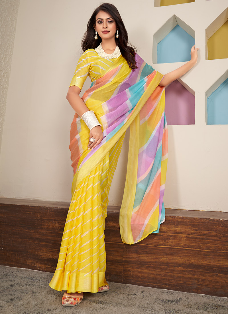 Shop Yellow Sarees Online | Purchase Yellow Sarees Online