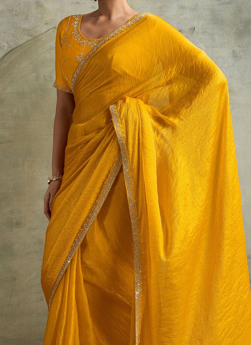 Shop Yellow Sarees Online | Purchase Yellow Sarees Online