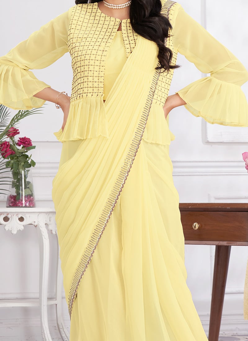 Ready To Wear Saree : Latest Pre-Stitched Sarees Design Online