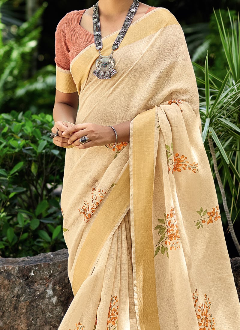 Purchase Linen sarees online | Linen saree styles online | Online Linen ...