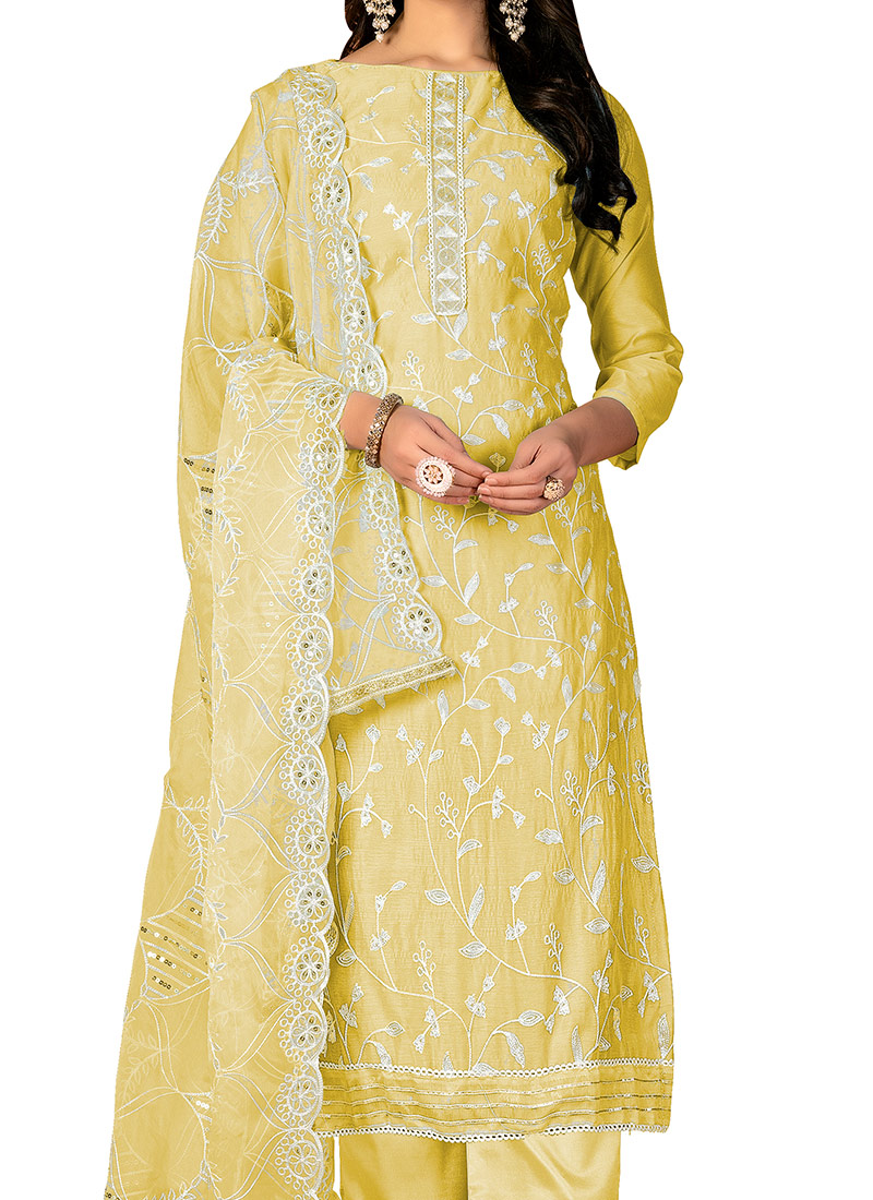 Buy Yellow Salwar Kameez | Latest Yellow Salwar Kameez Designs