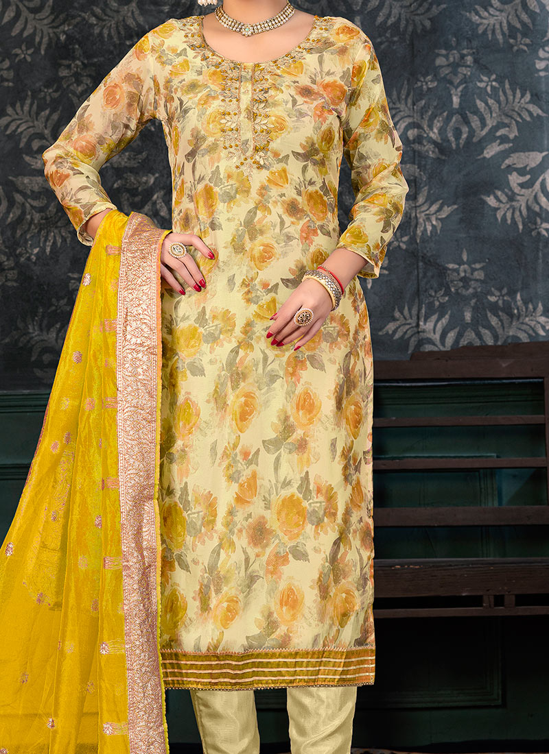 Buy Yellow Salwar Kameez | Latest Yellow Salwar Kameez Designs