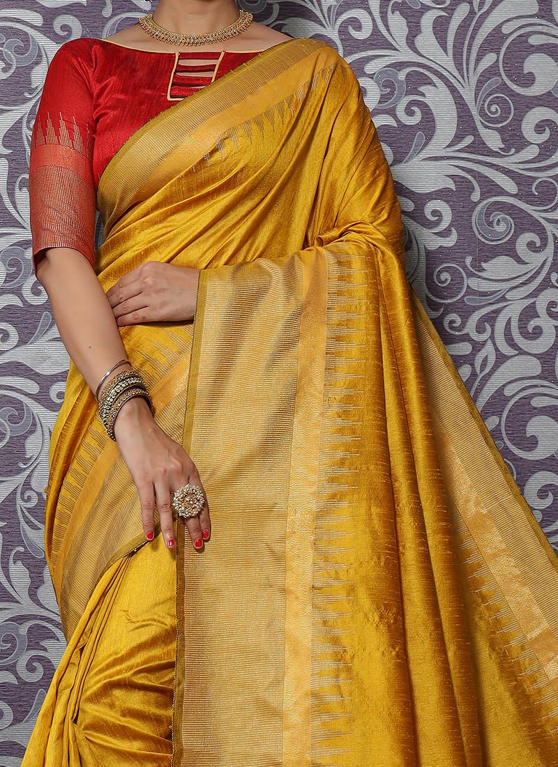 Shop Yellow Sarees Online Purchase Yellow Sarees Online