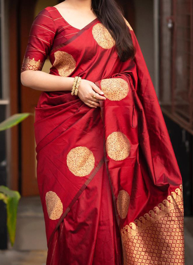Maroon Saree | Buy Maroon Sarees Online Shopping - Cbazaar